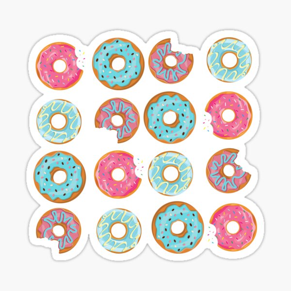 "National Doughnut Day- Donut Pack" Sticker for Sale by TrueWorth ...