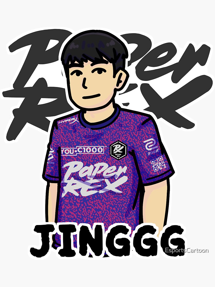 "Paper Rex VALORANT 2022 Jinggg" Sticker by EsportsCartoon | Redbubble