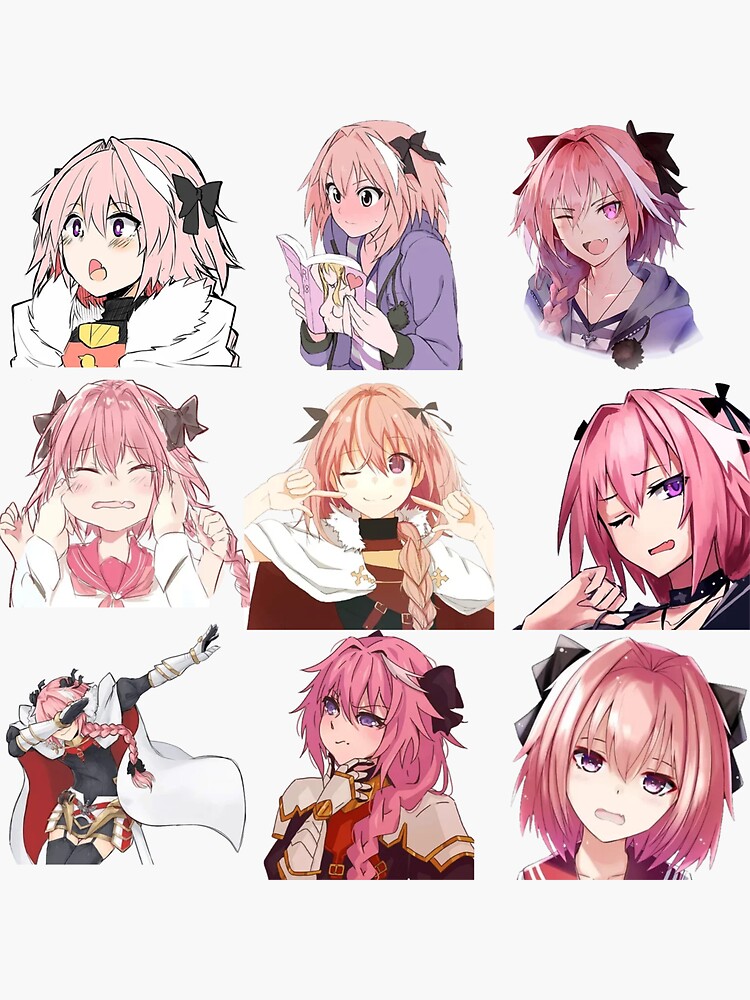 "[ SALE ] Stickers Fate Astolfo pack 33" Sticker for Sale by Boutaje ...