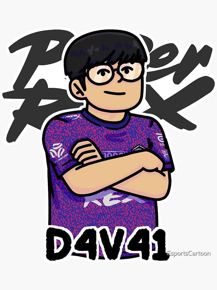 "Paper Rex VALORANT 2022 d4v41" Sticker for Sale by EsportsCartoon ...
