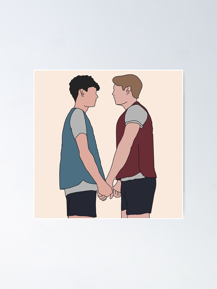 " Nick & Charlie heartstopper holding hands " Poster for Sale by ...