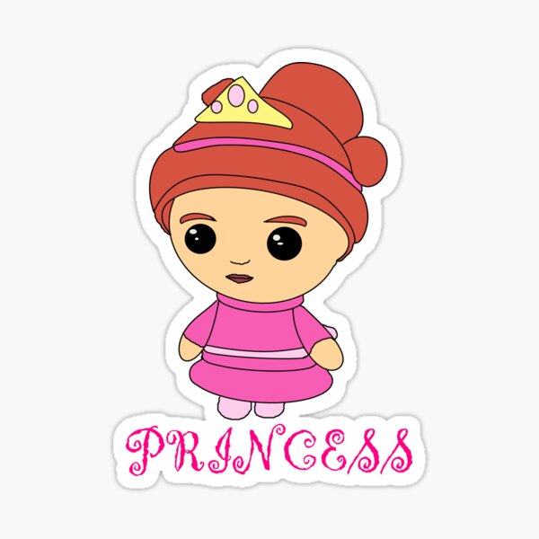 "Pink Princess" Sticker for Sale by SoniasArtwork | Redbubble
