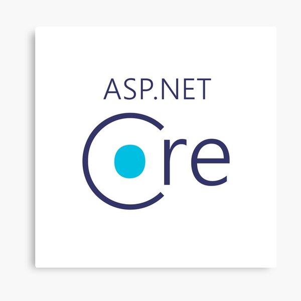 "ASP.NET Core logo" Canvas Print for Sale by columan | Redbubble