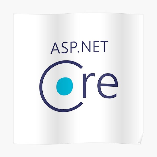 "ASP.NET Core logo" Poster by columan | Redbubble