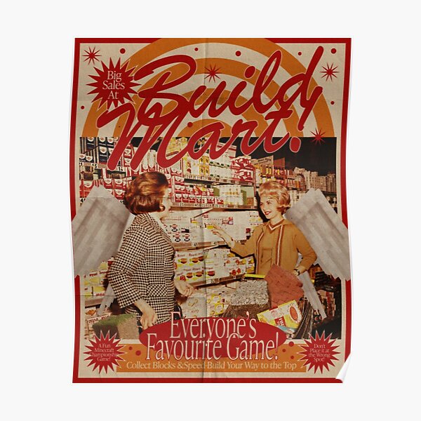 "Build Mart - Minecraft Championship" Poster by phrawgcraft | Redbubble