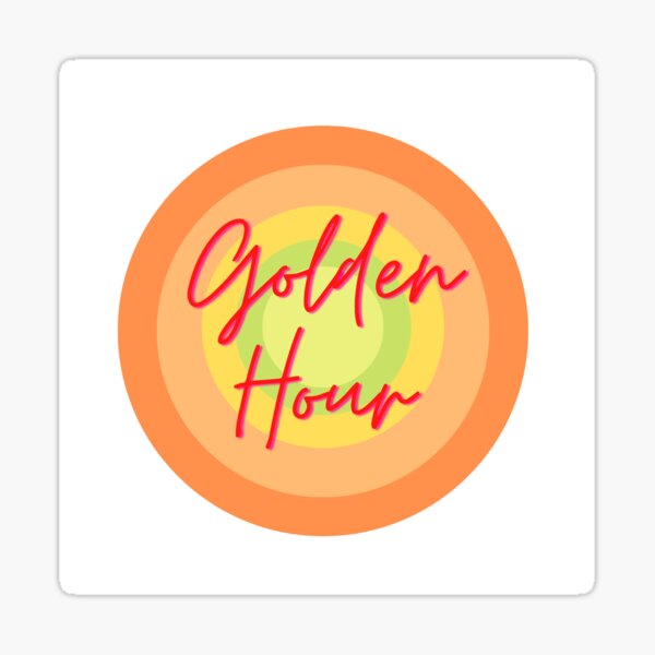 "Golden Hour" Sticker for Sale by Parz--Art | Redbubble