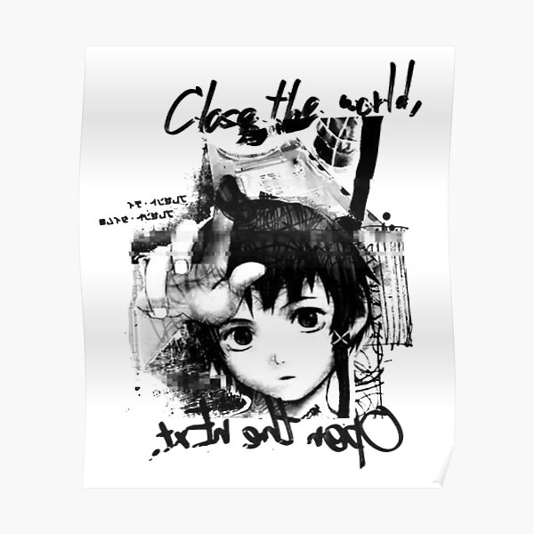 "Lain Sticker - Serial Experiments Lain" Poster for Sale by TOTTORILA ...