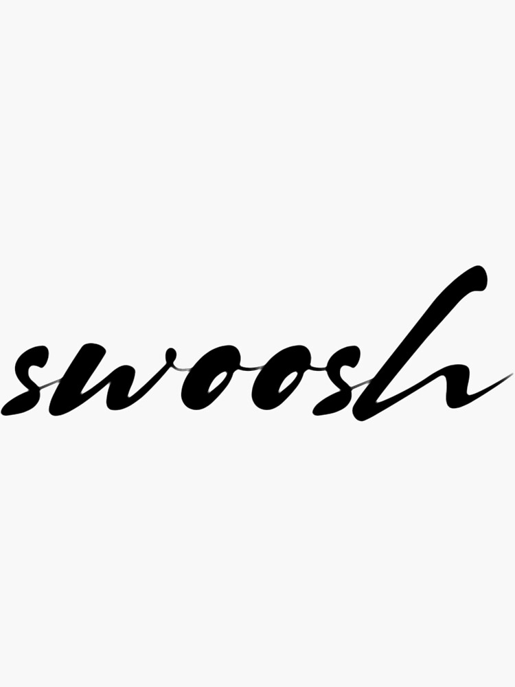 "swoosh" Sticker for Sale by TorchDesign | Redbubble