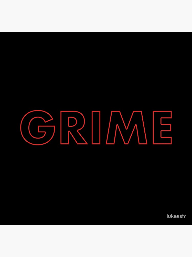 "Grime - Red Tour Letters" Poster by lukassfr | Redbubble