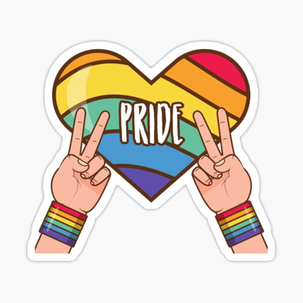 "Pride Month Hand 2 Love" Sticker for Sale by BufFord71 | Redbubble