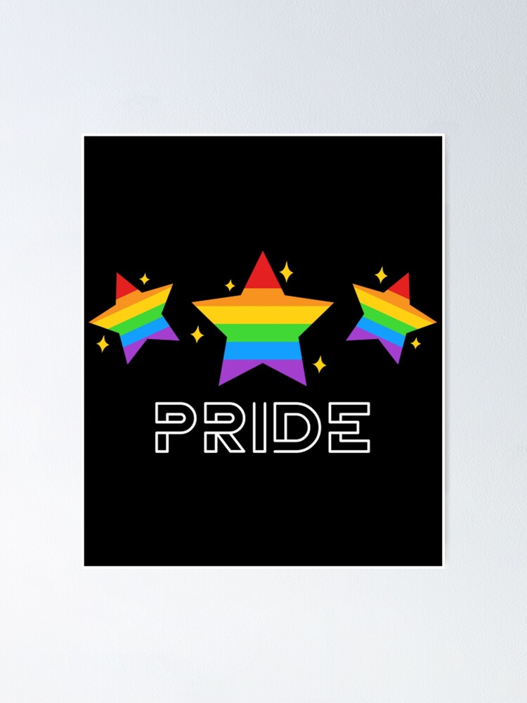 "Pride Month Star LGBTQ" Poster for Sale by BufFord71 | Redbubble