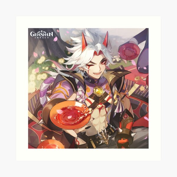 "Arataki Itto - Genshin Impact Latest Artwork" Art Print for Sale by ...