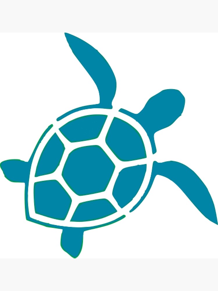 "Sea Turtle Blue LOGO " Poster for Sale by bayberrygal | Redbubble
