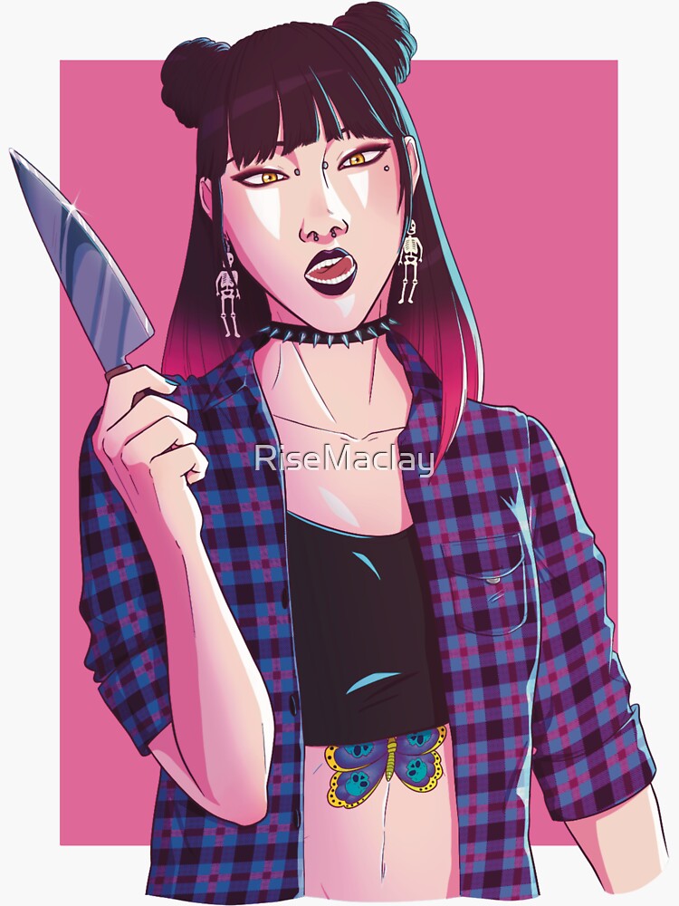 "Modern Mai " Sticker for Sale by RiseMaclay | Redbubble