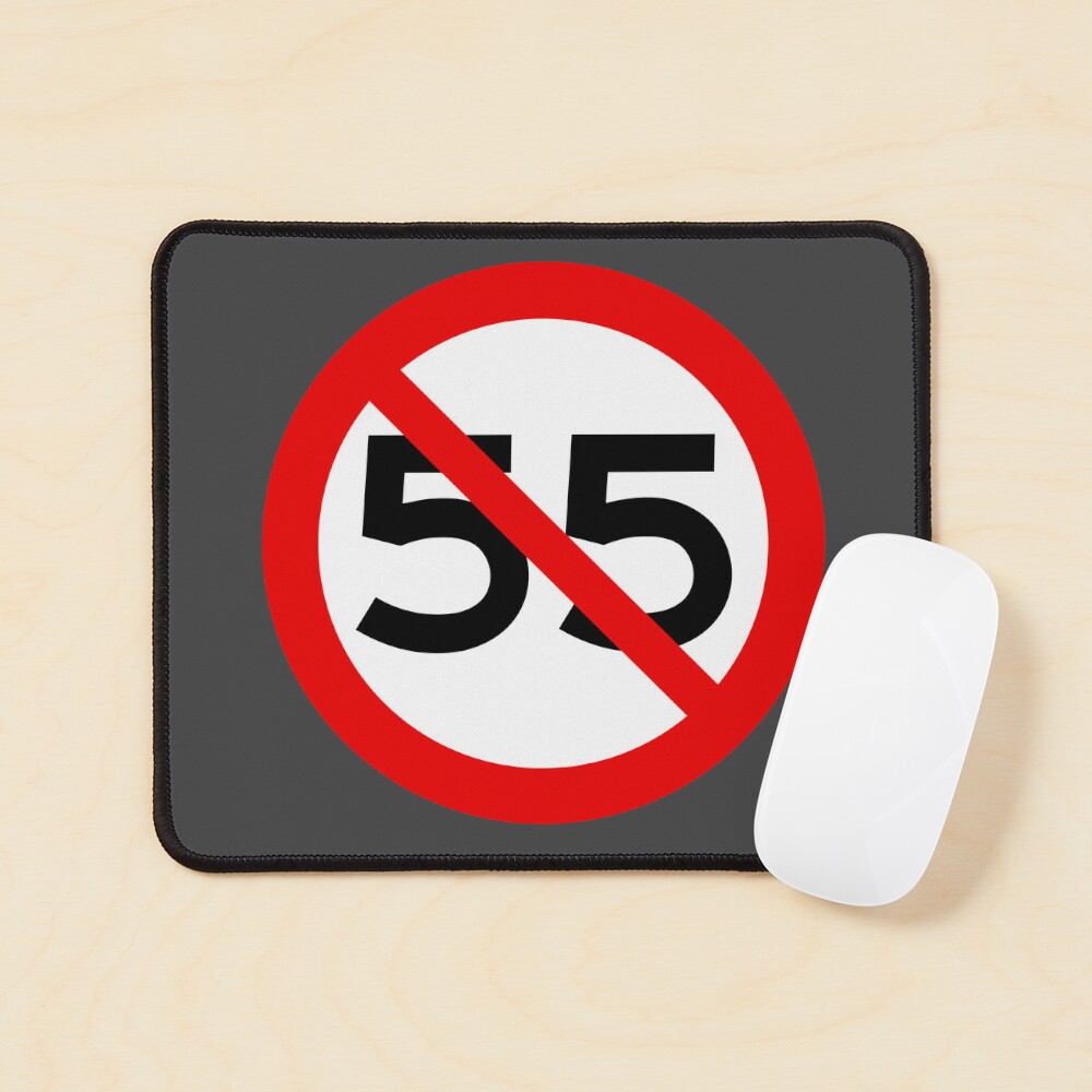 "NO 55 mph Speed Limit" Sticker for Sale by CoolCarVideos | Redbubble