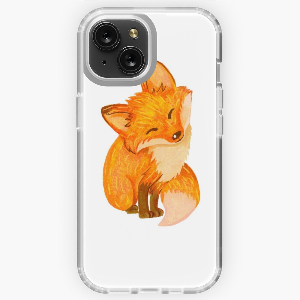 "Happy Fox" Sticker by pixeteca | Redbubble