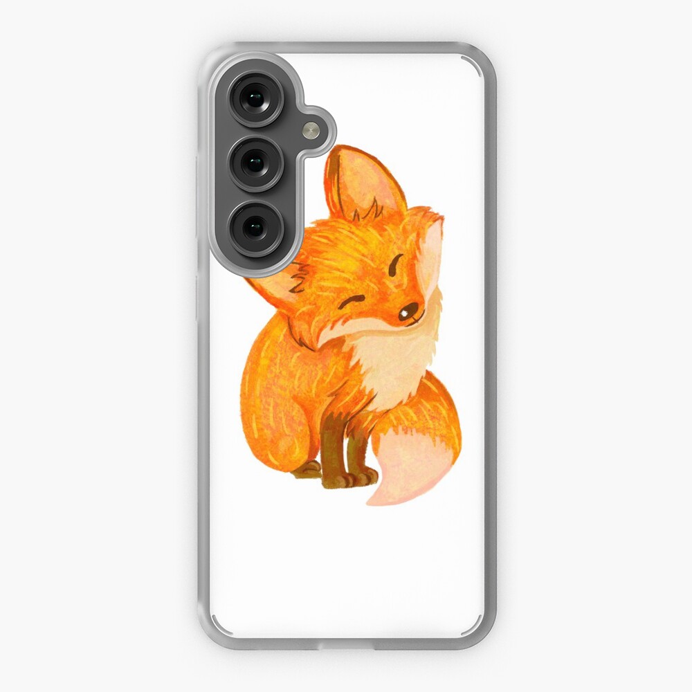 "Happy Fox" Sticker by pixeteca | Redbubble