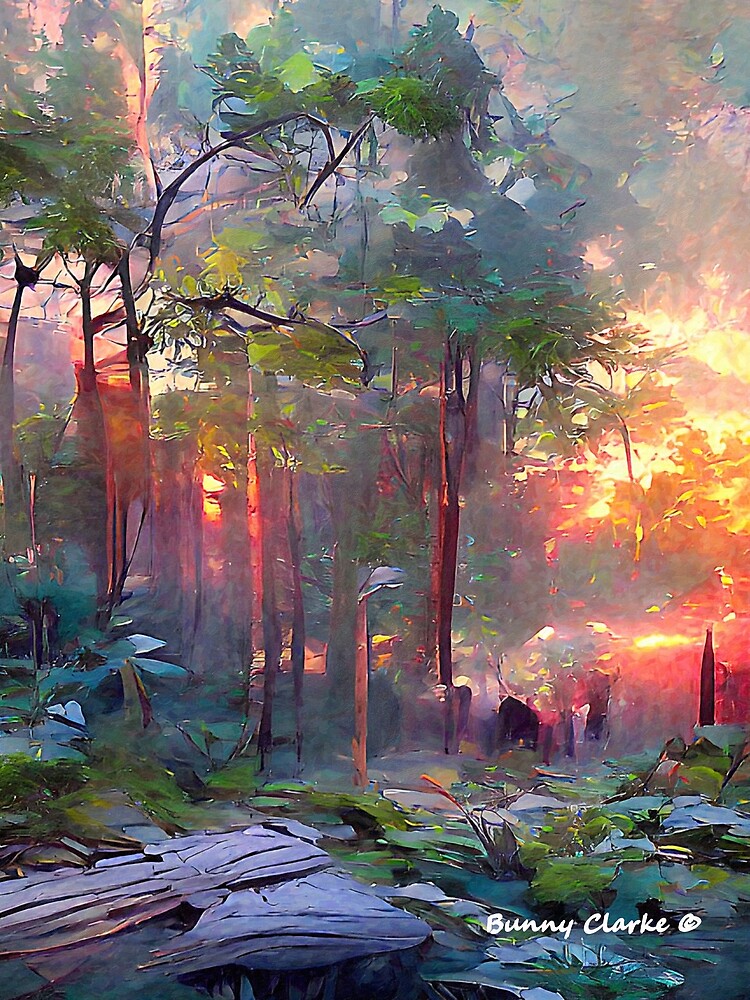 "Firey Sunrise" Poster for Sale by BunnyClarke | Redbubble