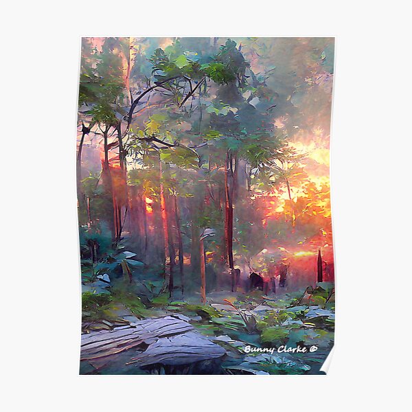 "Firey Sunrise" Poster for Sale by BunnyClarke | Redbubble