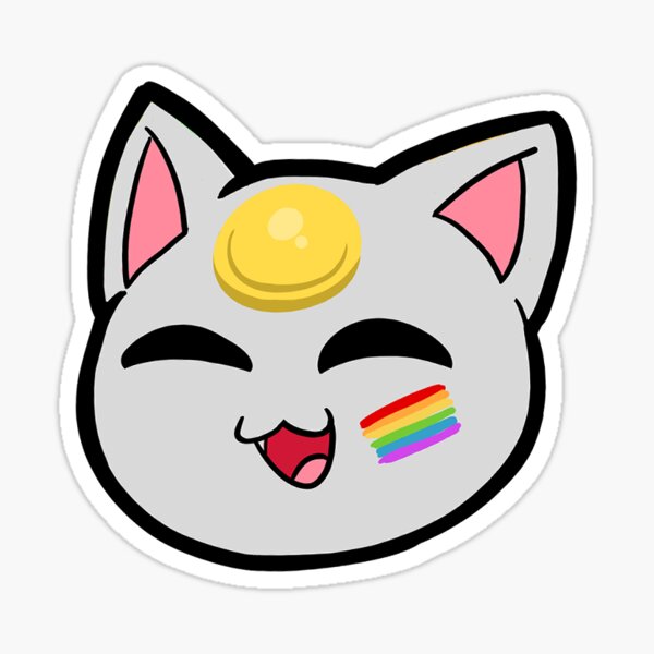 "Pride Slime Cat" Sticker for Sale by Hover-Chase | Redbubble