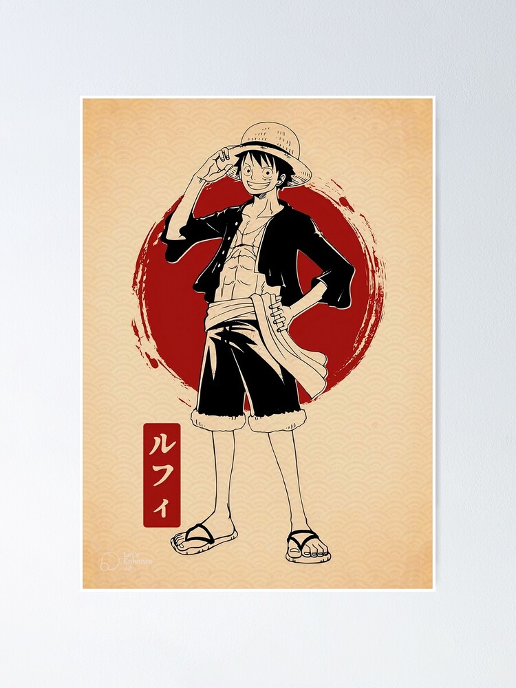"Luffy One Piece Anime" Poster for Sale by PatelRobles | Redbubble