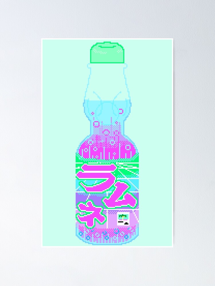 "Vaporwave Ramune" Poster for Sale by hedgieofspades | Redbubble