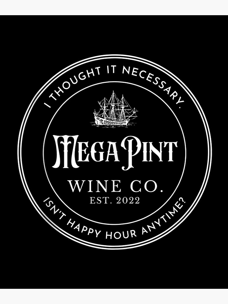 "A Mega Pint of Wine" Poster for Sale by Jiaiki | Redbubble