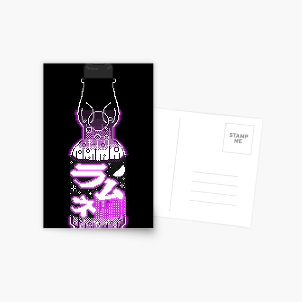 "Neon Ramune" Postcard for Sale by hedgieofspades | Redbubble