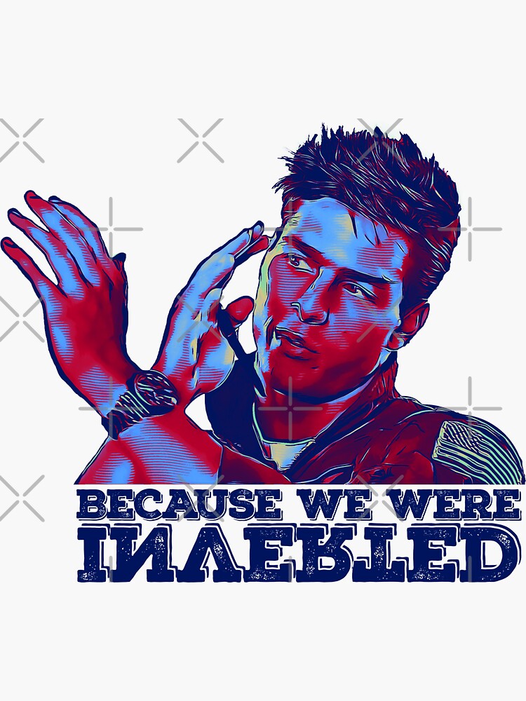"Because we were Inverted" Sticker for Sale by CreativeSpero | Redbubble