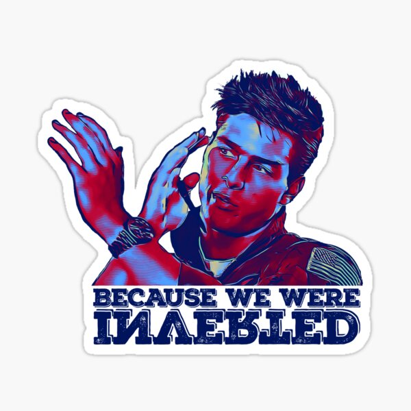"Because we were Inverted" Sticker for Sale by CreativeSpero | Redbubble