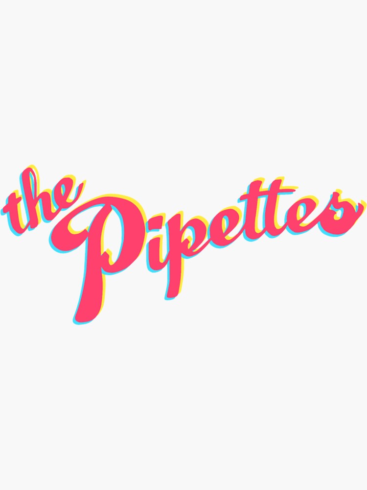 "The Pipettes, we are The Pipettes, Pull Shapes logo " Sticker for Sale ...