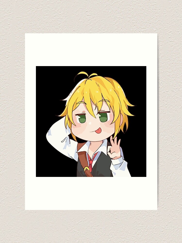 "Meliodas Chibi Seven Deadly Sins Peeker" Art Print for Sale by ...