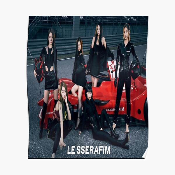 " lesserafim members " Poster by cooltific | Redbubble