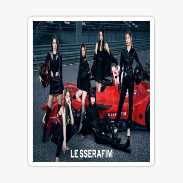 " lesserafim members " Sticker for Sale by cooltific | Redbubble