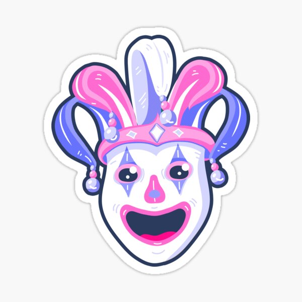 "Trans Pride Jester" Sticker by asenath-w | Redbubble