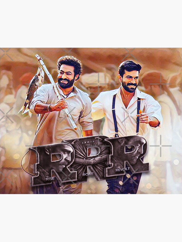 "RRR movie picture" Sticker for Sale by Ourdesigner786 | Redbubble