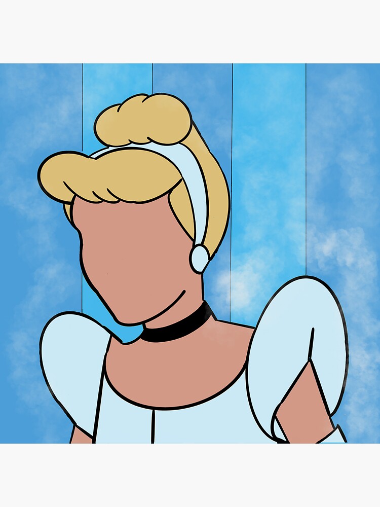 "Cinderella" Sticker for Sale by arstymalia | Redbubble