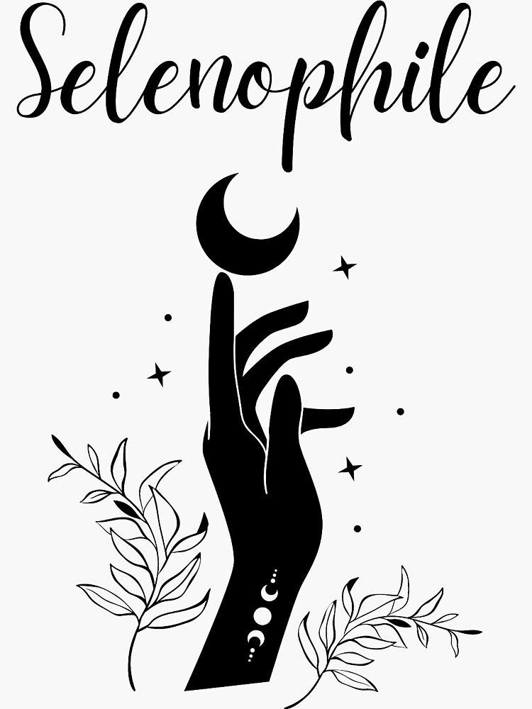 "Galaxy Series - Selenophile" Sticker for Sale by farehafaisal | Redbubble