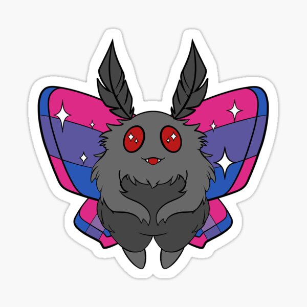 "Bisexual Mothman" Sticker for Sale by SKLXKID | Redbubble