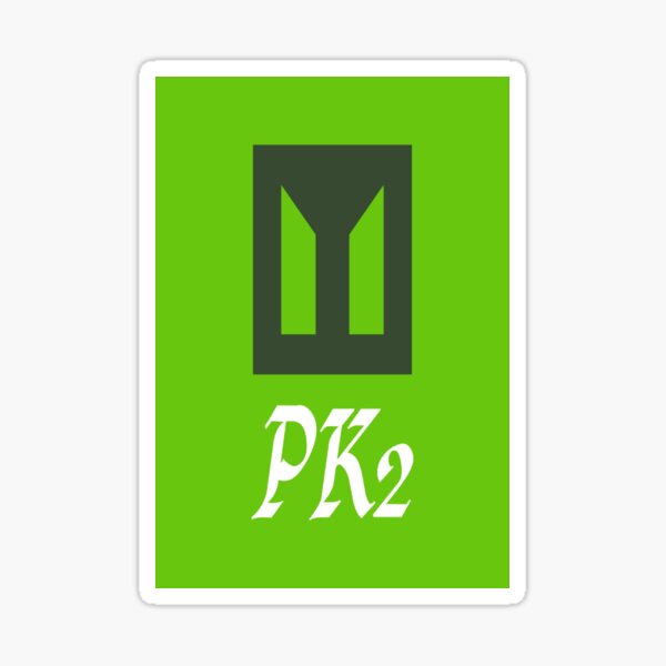 "pk2" Sticker for Sale by SamerJ17 | Redbubble