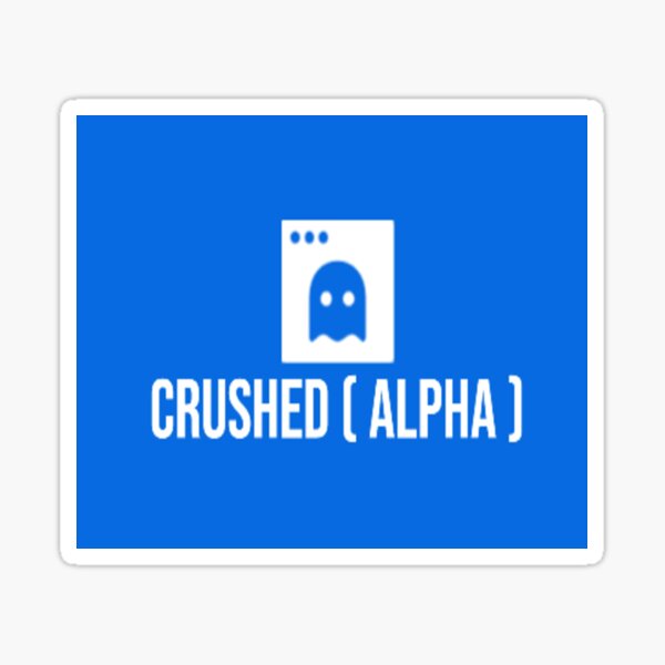 "Crushed Merch" Sticker for Sale by Xoltage | Redbubble