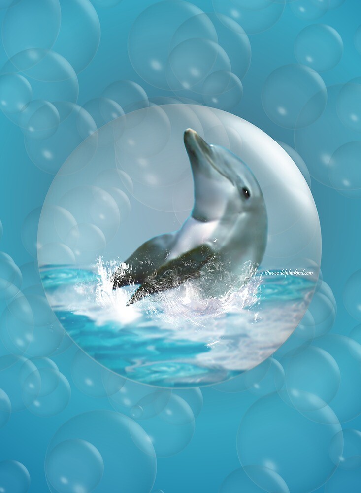 "Bubble Dolphin" by DolphinPod | Redbubble