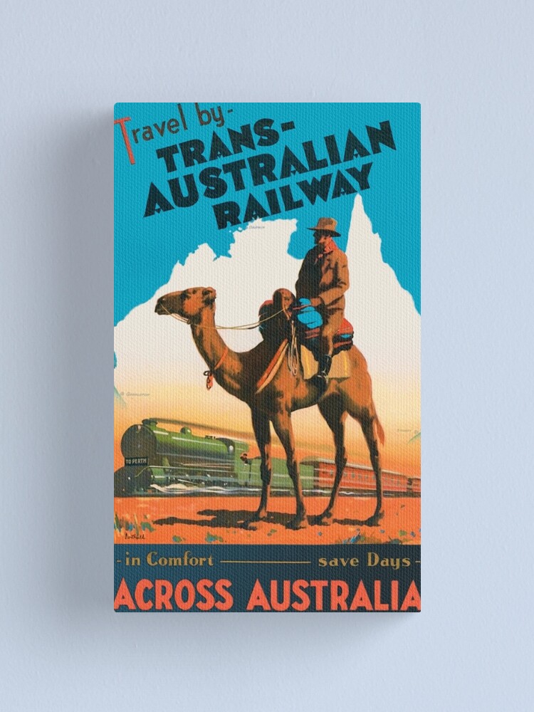 "Travel by trans-Australian Railway, Advertisement Poster by ...