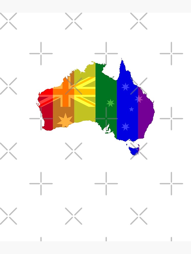 "Australian pride flag colours design " Poster for Sale by TipTopTapo ...