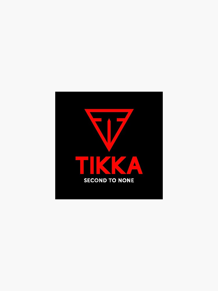 "Tikka Logo 2" Sticker for Sale by cjsmitty128 | Redbubble