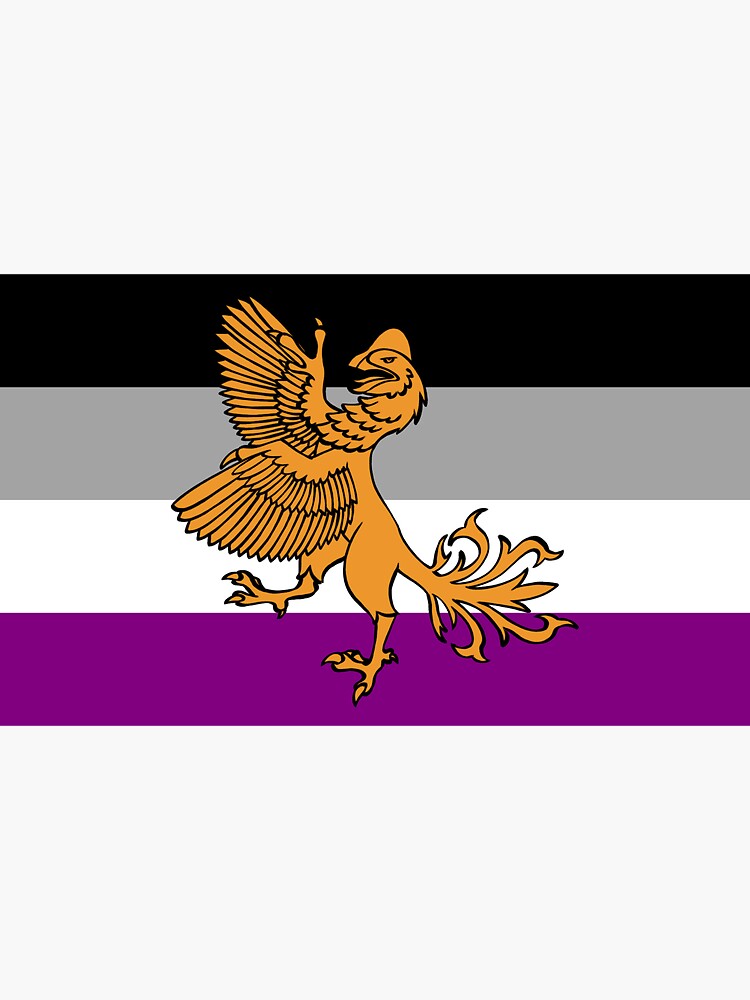"Heraldic Pride - Ace Anzu Flag " Sticker by SaritaWolff | Redbubble