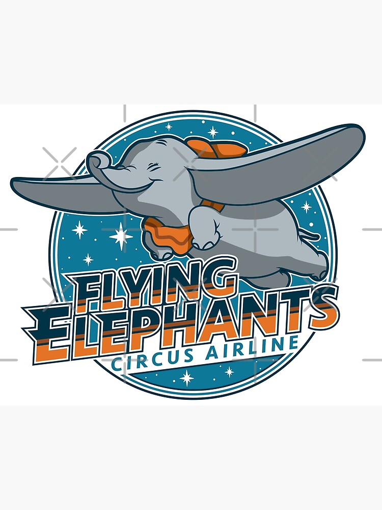 "Flying Elephant Circus Airlines" Poster for Sale by erikamverge ...