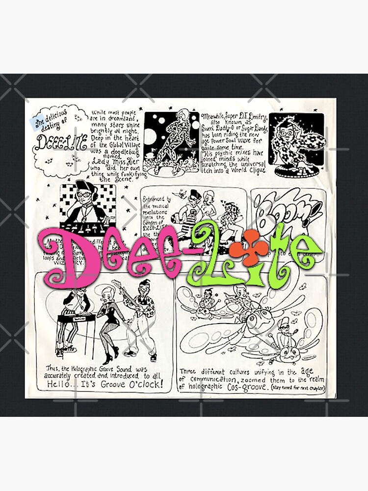 "DEEE-LITE ANIMATION B&W" Sticker for Sale by promoboy | Redbubble