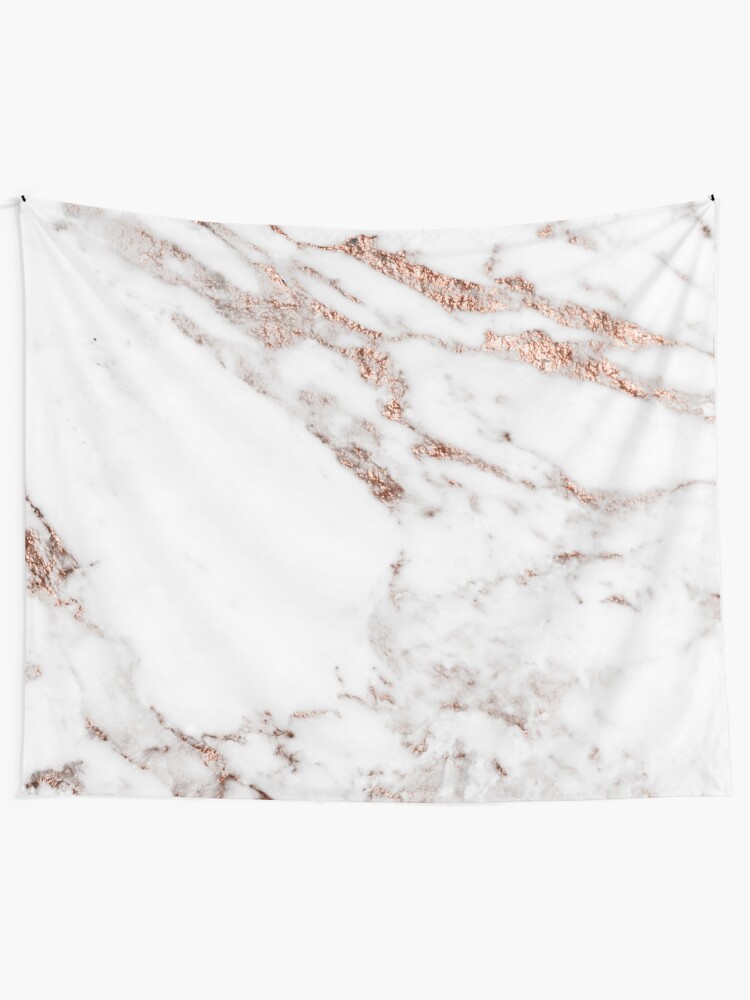 "Rose gold vein marble" Tapestry for Sale by peggieprints | Redbubble