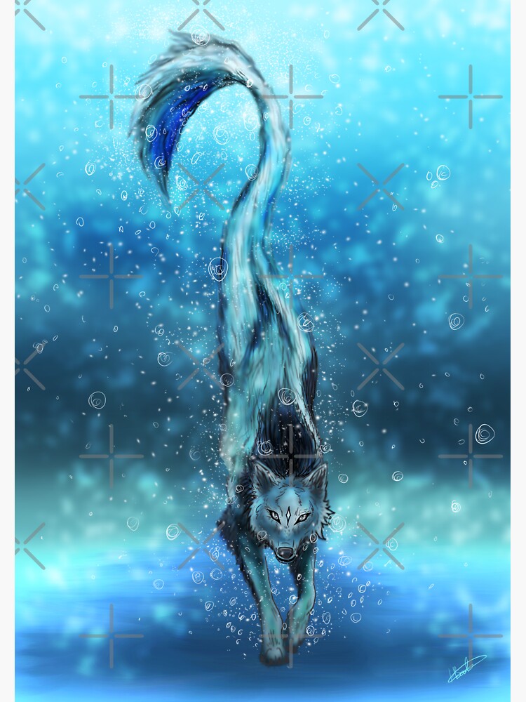 "Merwolf Sticker" Sticker for Sale by H0llyDays | Redbubble